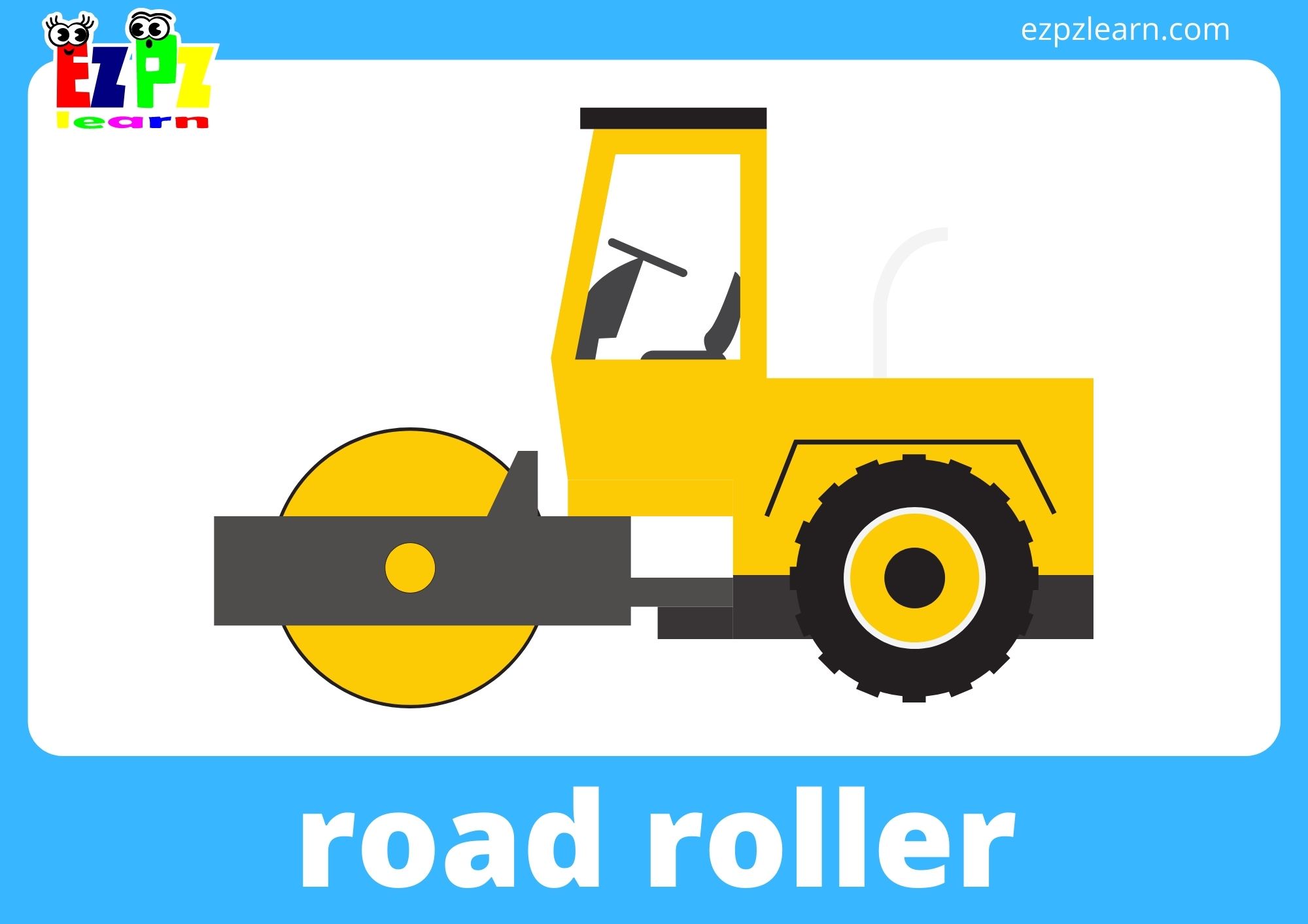 Construction Equipment Transport Flashcards With Words ONLINE ...
