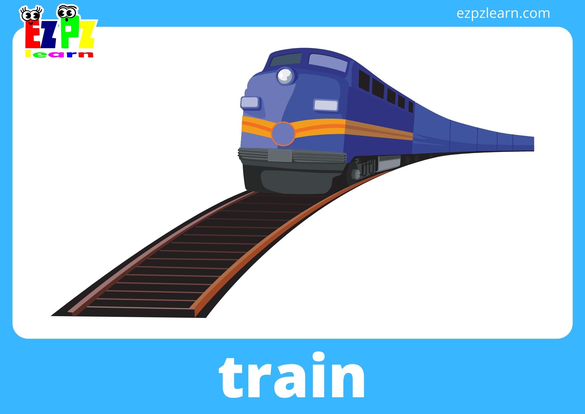 Transportation Flashcards With Words ONLINE - Ezpzlearn.com