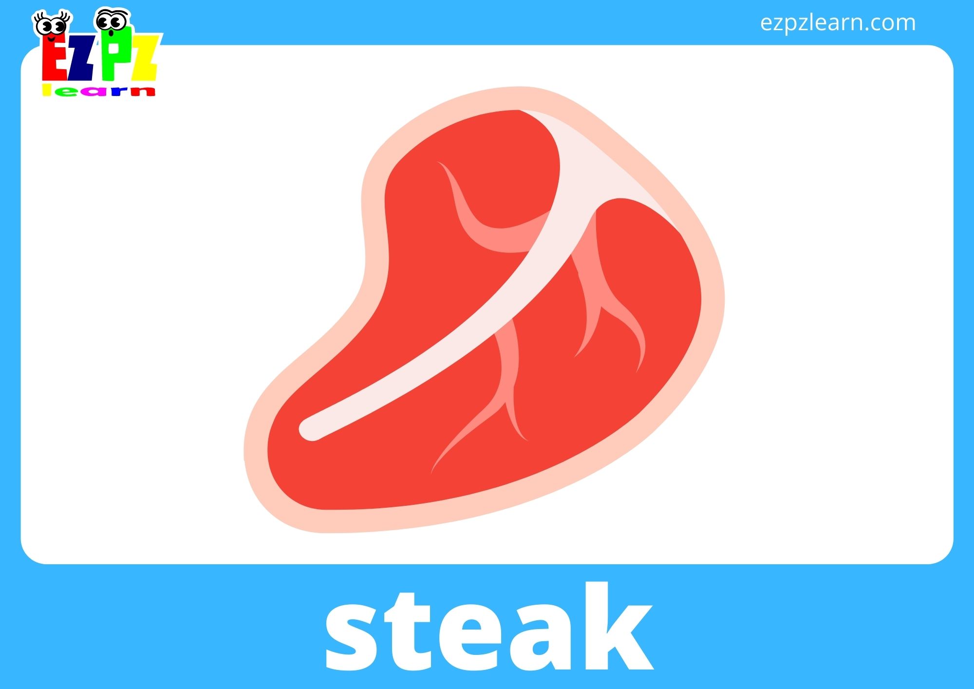 Food Flashcards with words use online or download free PDF file 17 ...