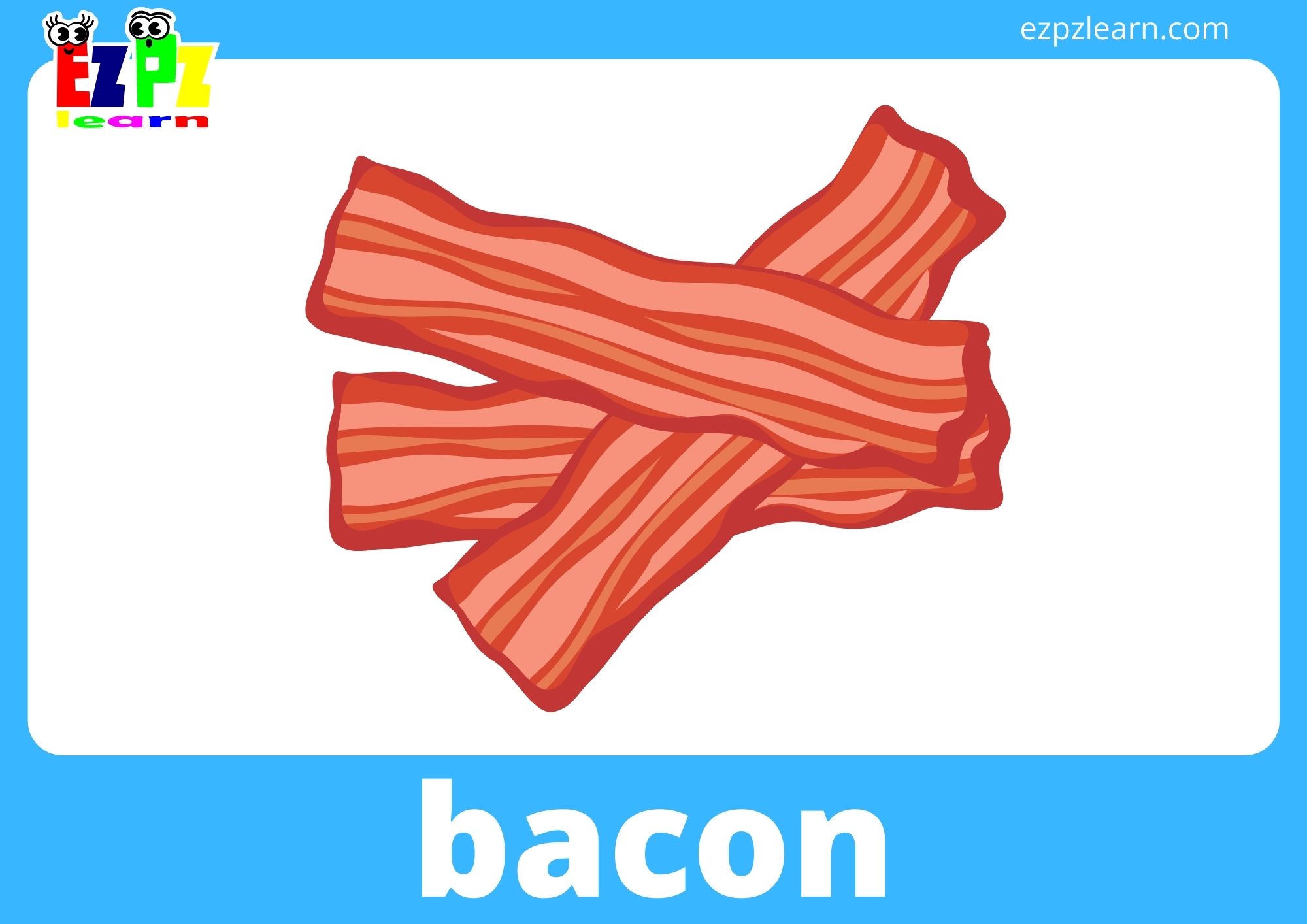 Breakfast Food Flashcards with words use online or free PDF download ...