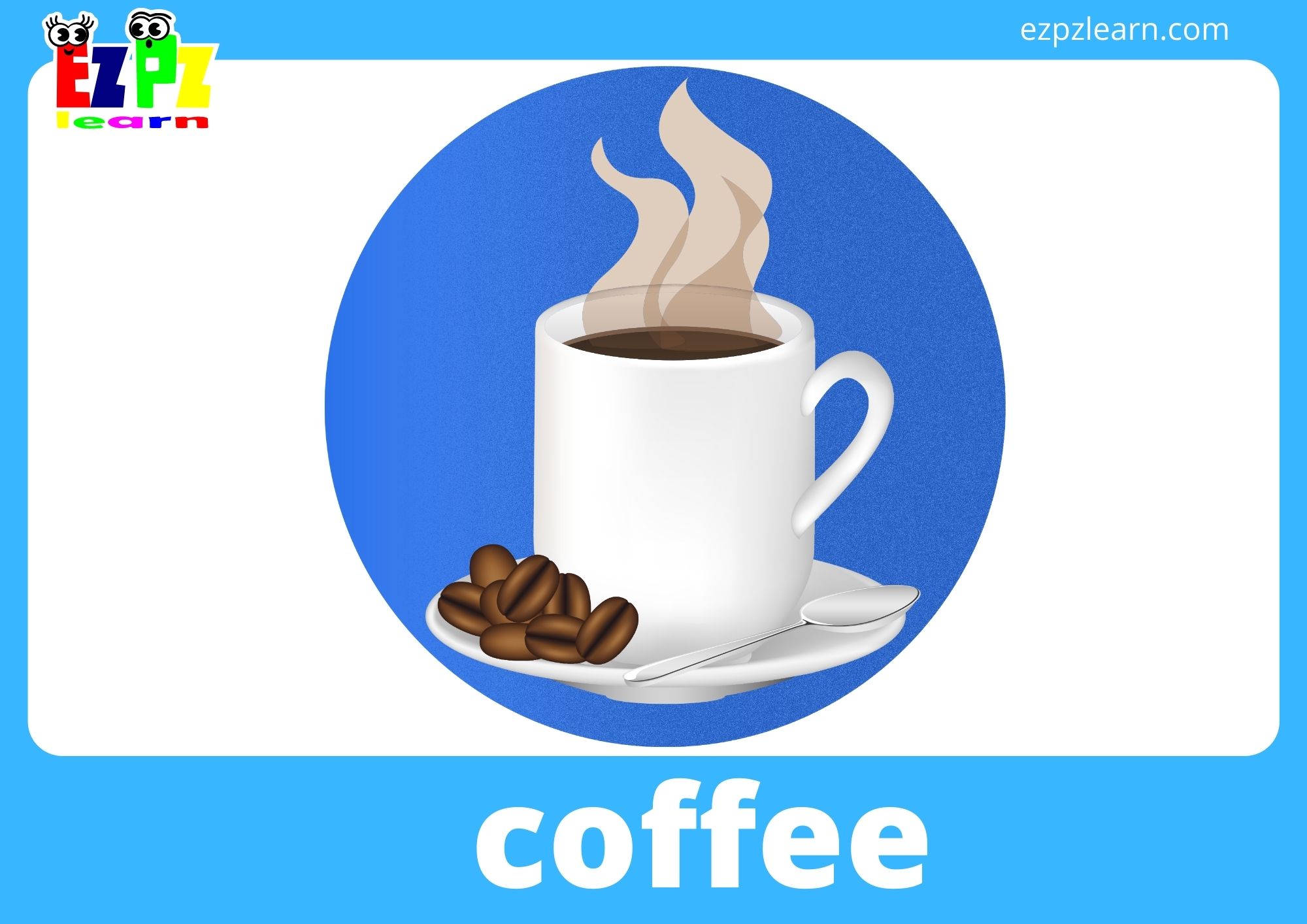 Drinks Flashcards With Words ONLINE - Ezpzlearn.com