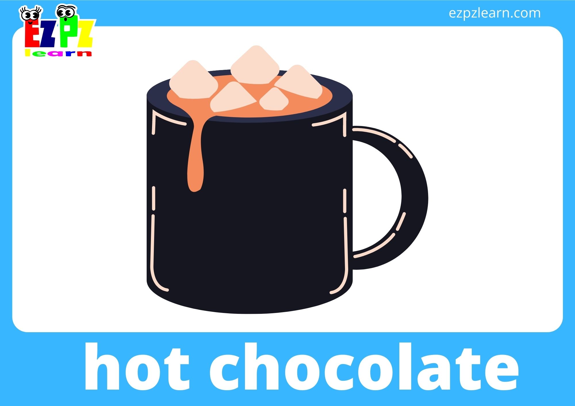 Drinks Flashcards With Words ONLINE - Ezpzlearn.com