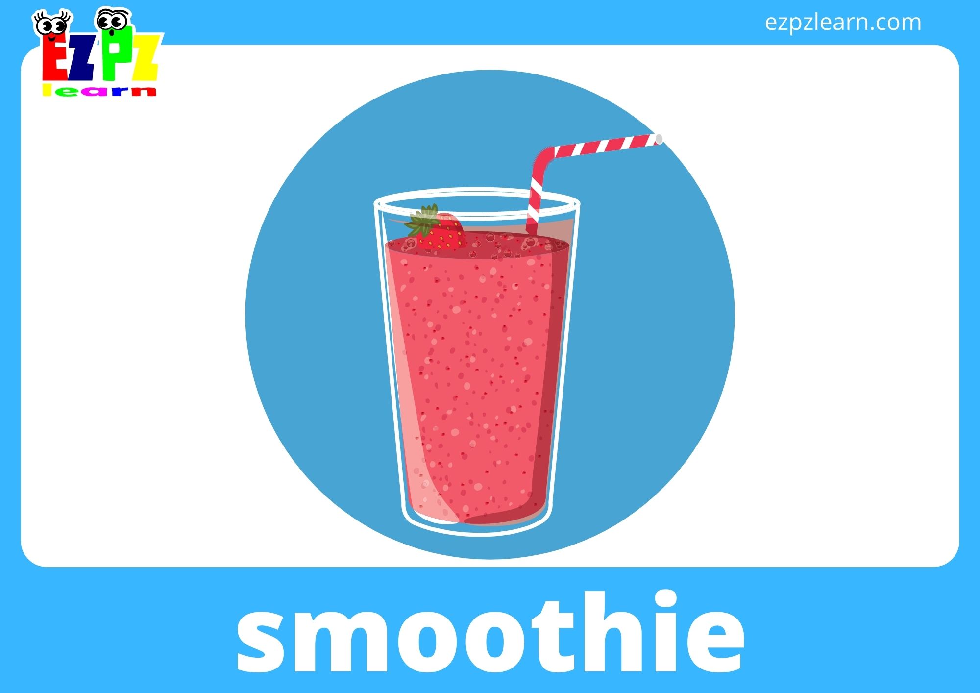 Drinks Flashcards With Words ONLINE - Ezpzlearn.com