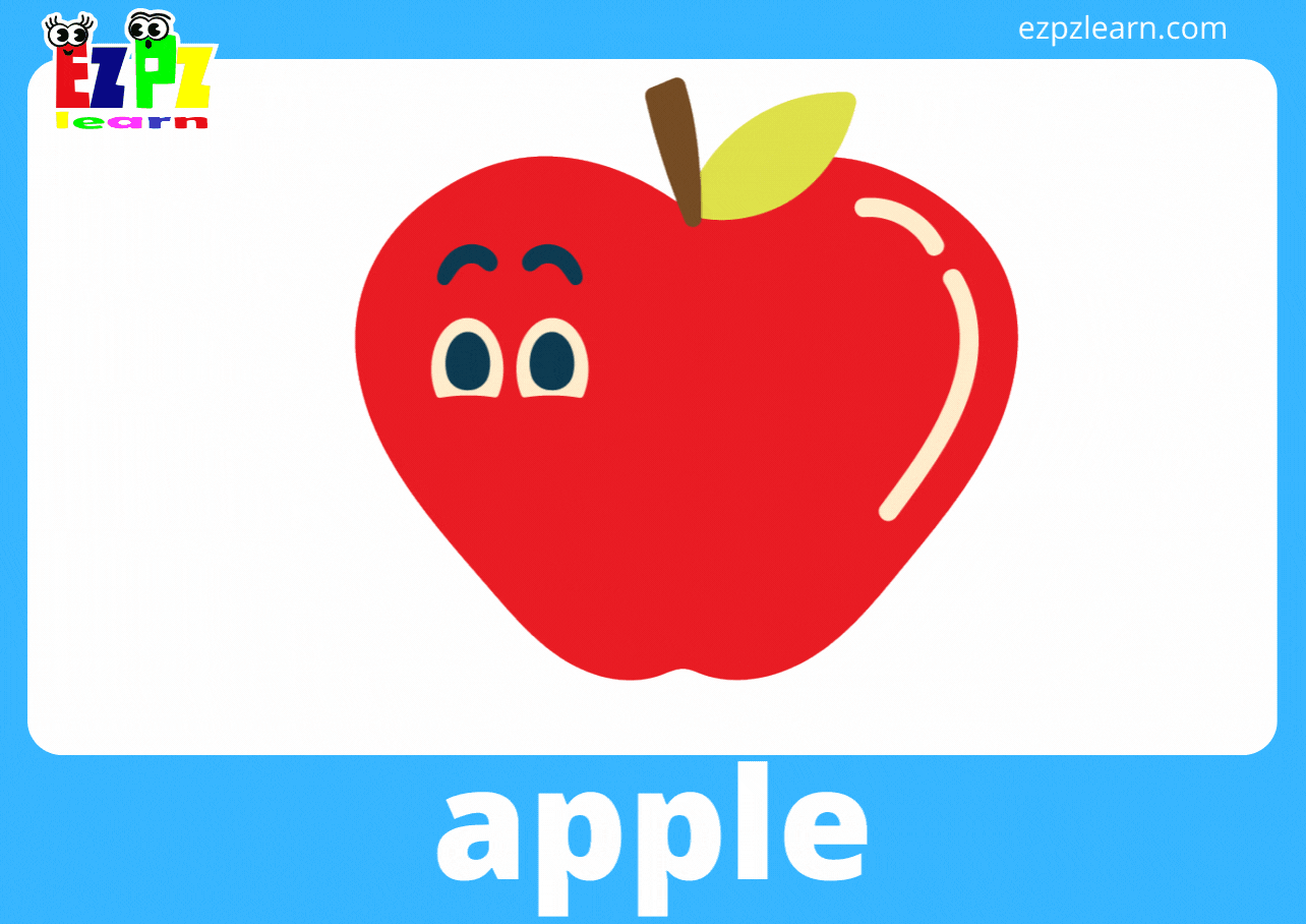 Animated Fruit Flashcards Free - Ezpzlearn.com