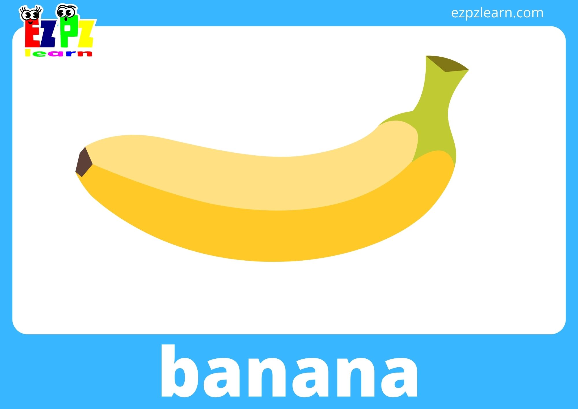 Fruit Flashcards with words use online or PDF download - Ezpzlearn.com