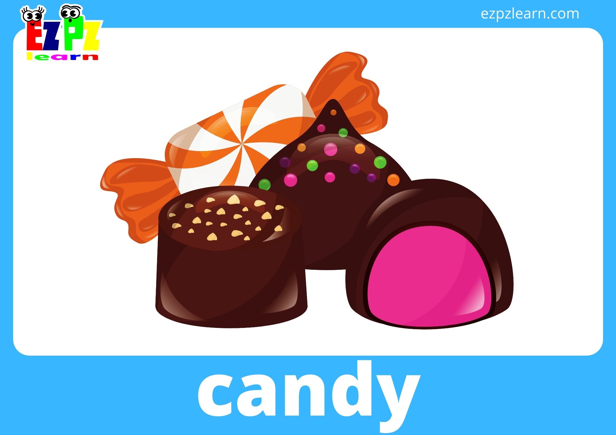Snacks & Desserts Flashcards With Words use online or free PDF download ...