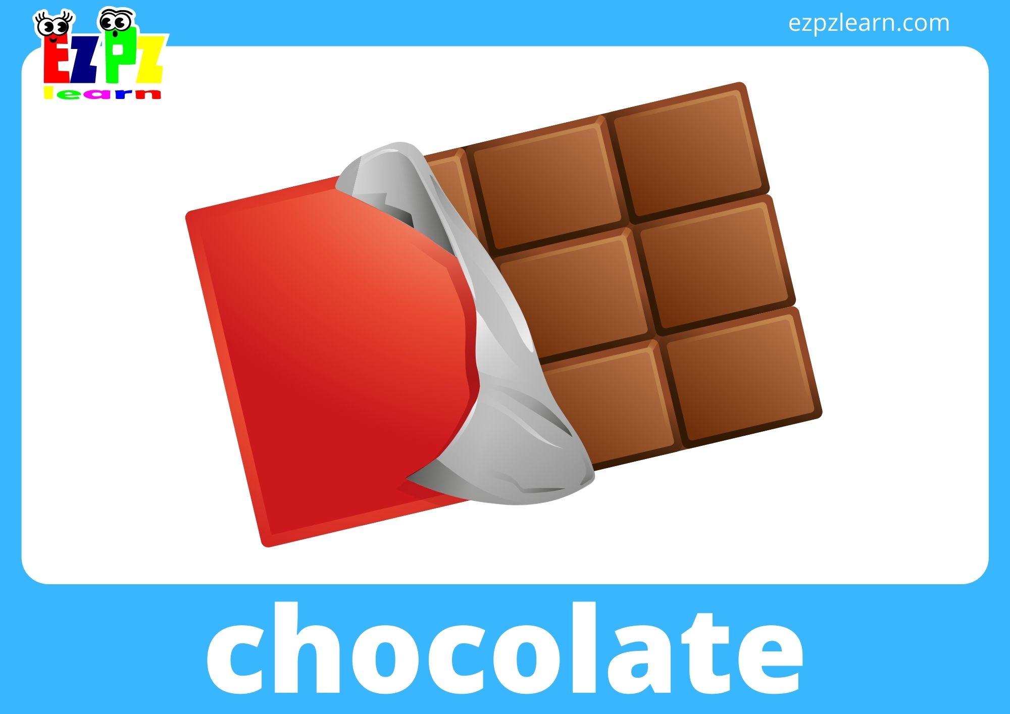 Snacks & Desserts Flashcards With Words ONLINE - Ezpzlearn.com
