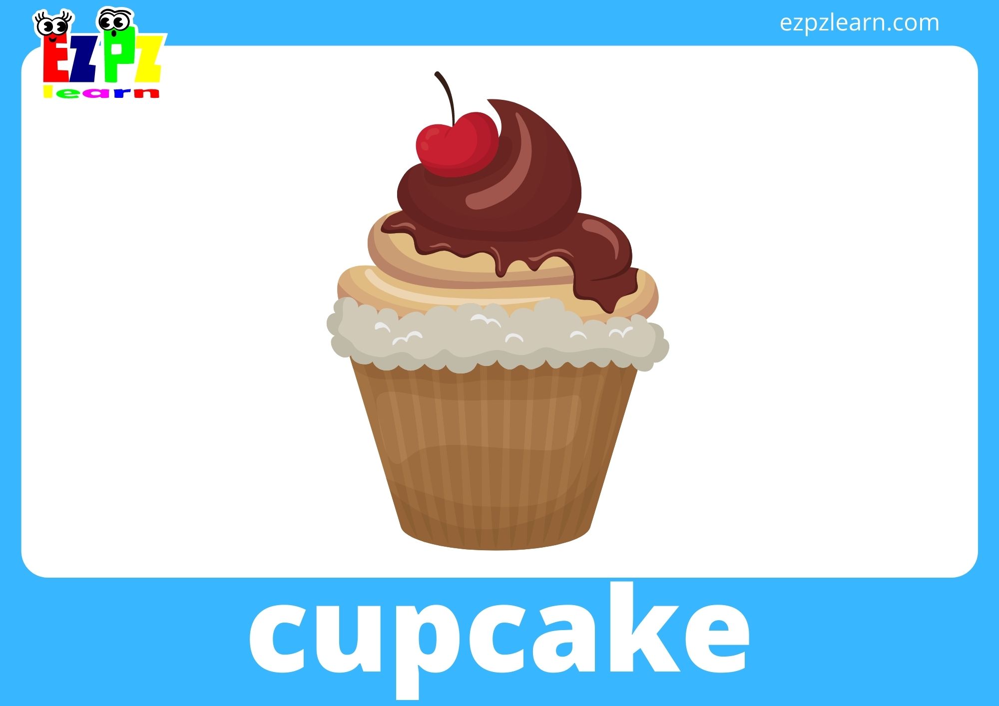 Snacks & Desserts Flashcards With Words use online or free PDF download ...