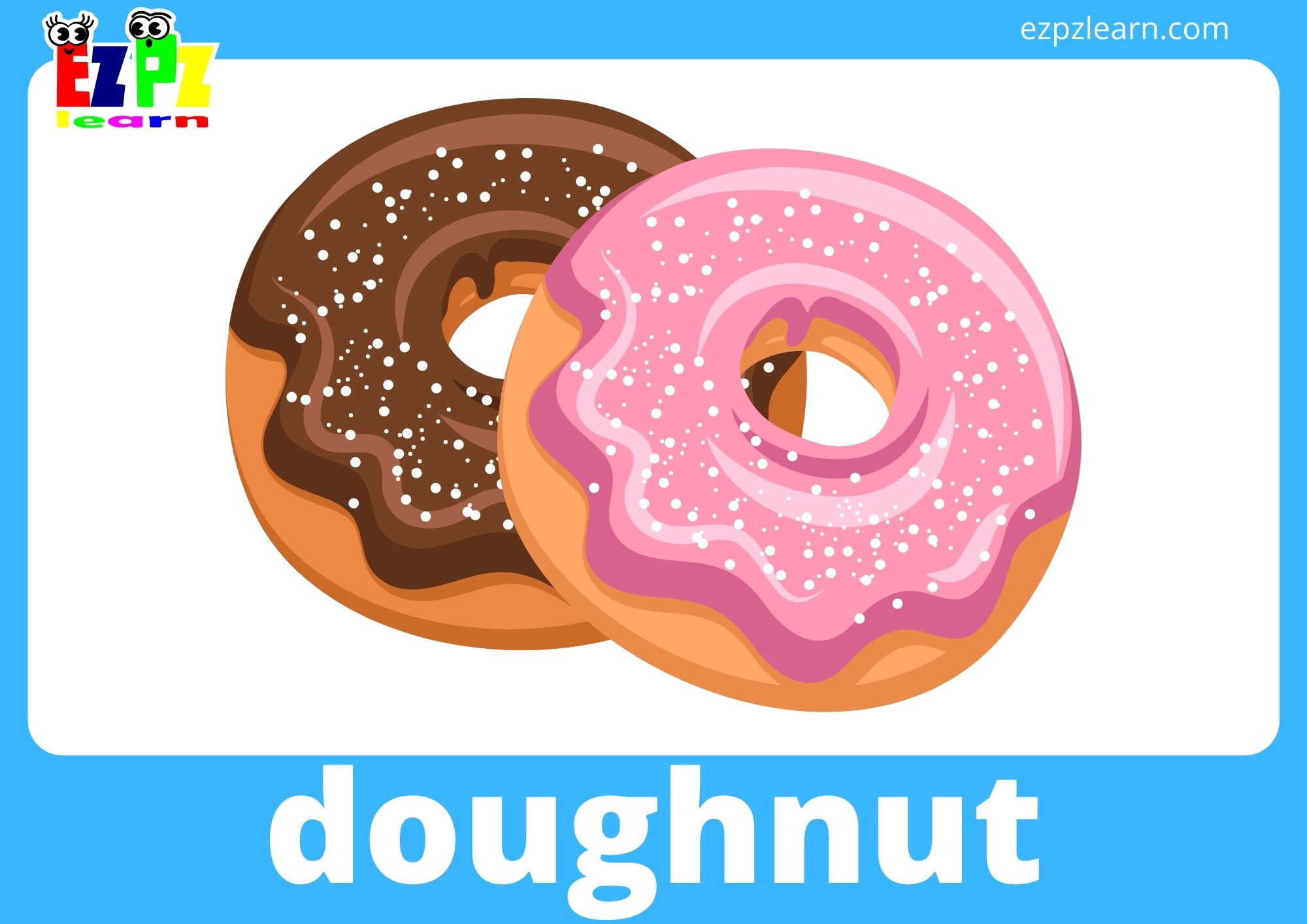 Snacks & Desserts Flashcards With Words use online or free PDF download ...