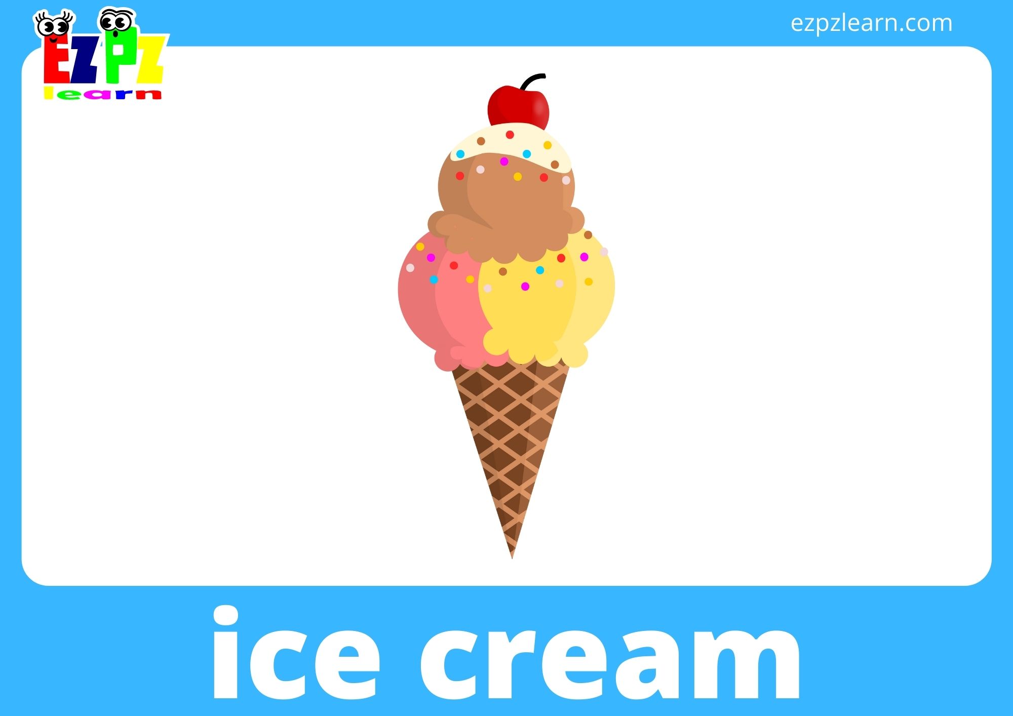 Snacks & Desserts Flashcards With Words use online or free PDF download ...