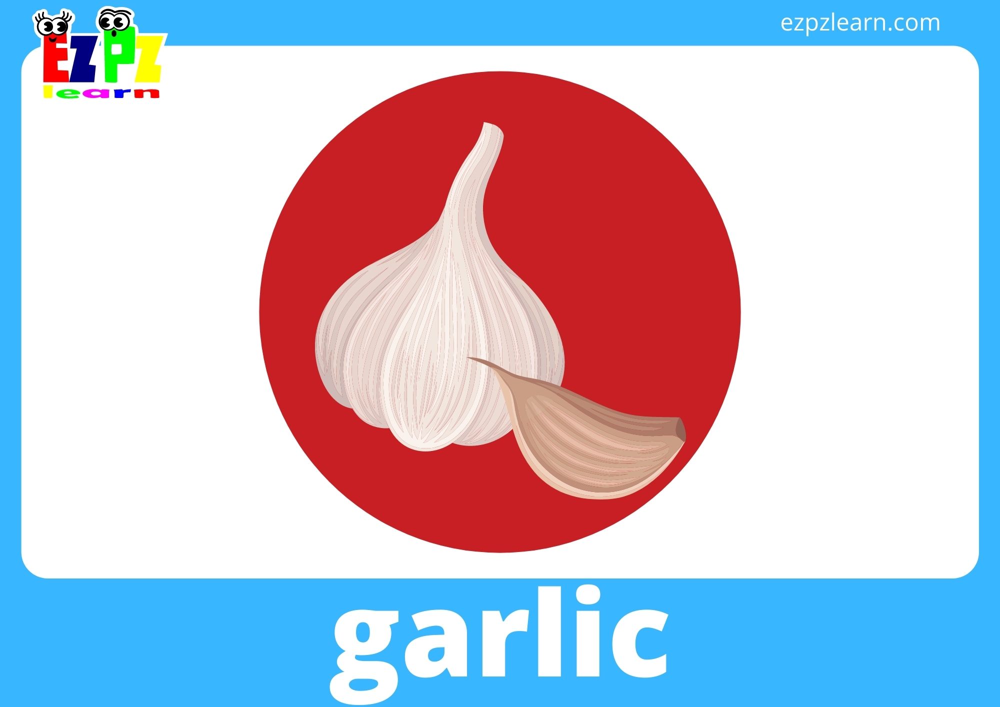 Vegetables Flashcards With Words use online or free PDF download ...