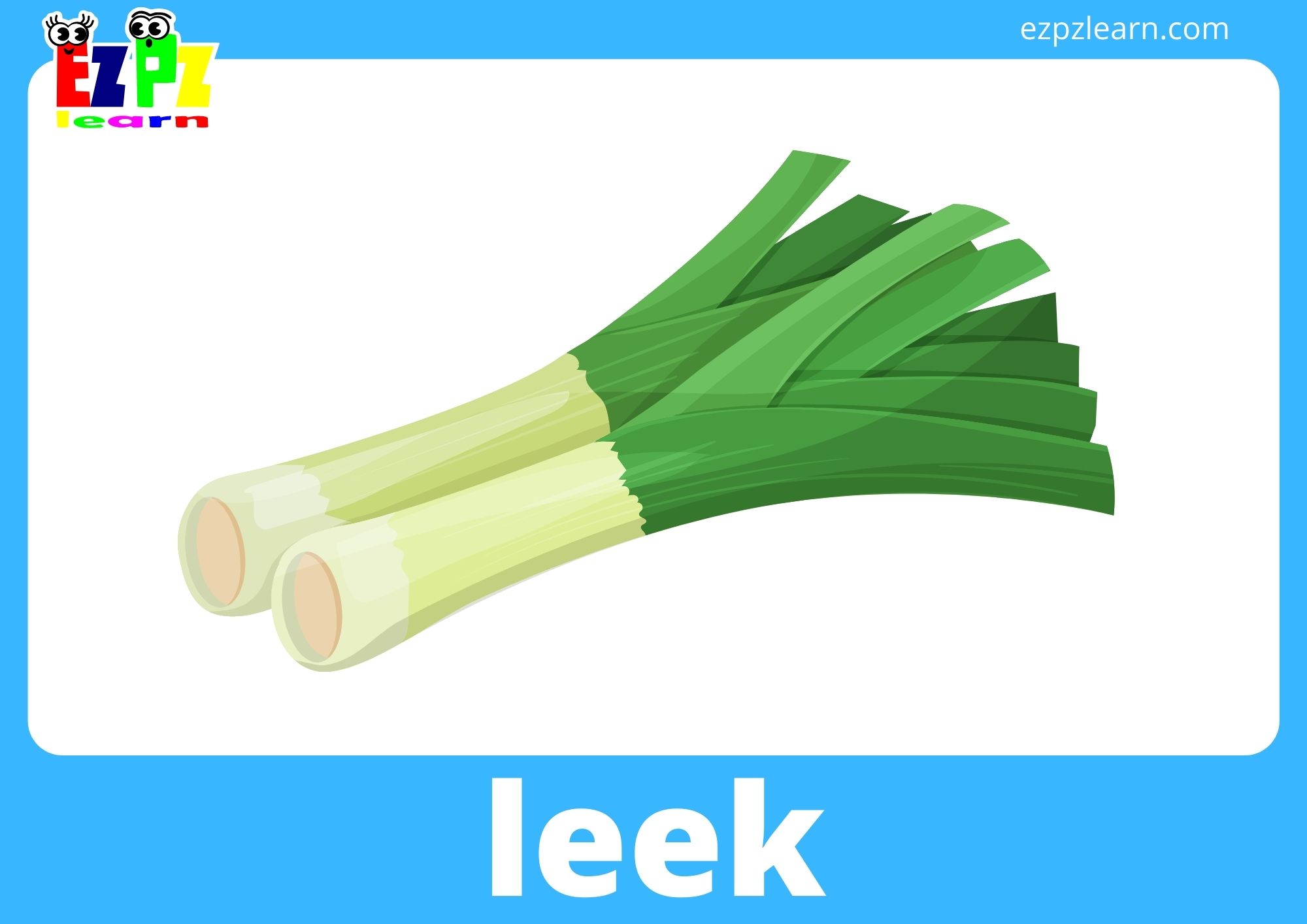 Vegetables Flashcards With Words use online or free PDF download ...