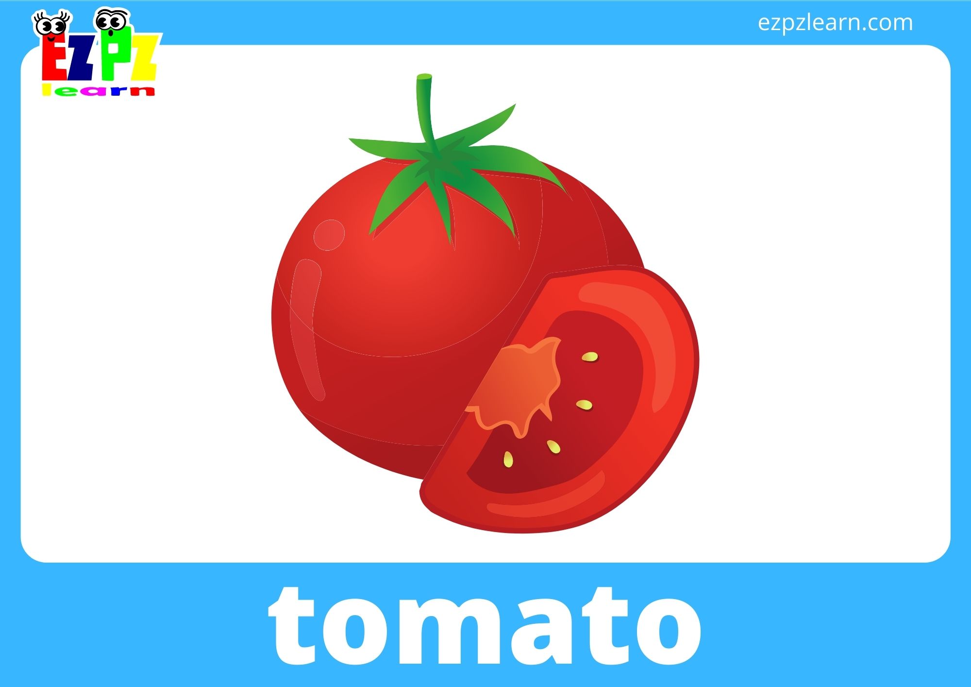 Vegetables Flashcards With Words use online or free PDF download ...